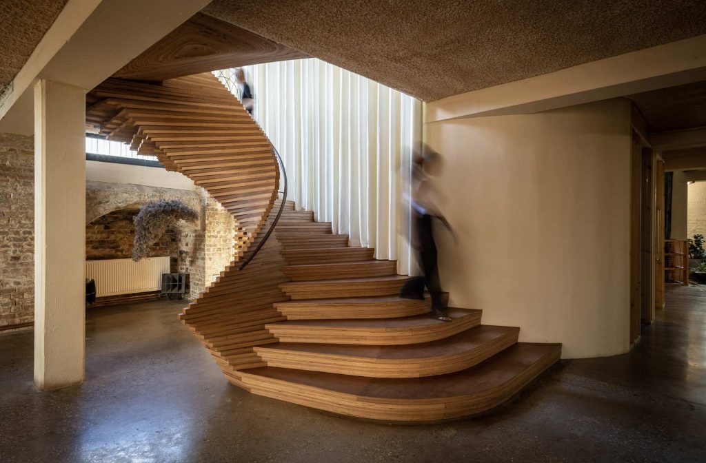 Tabernacle timber staircases and bridge. - AKT II