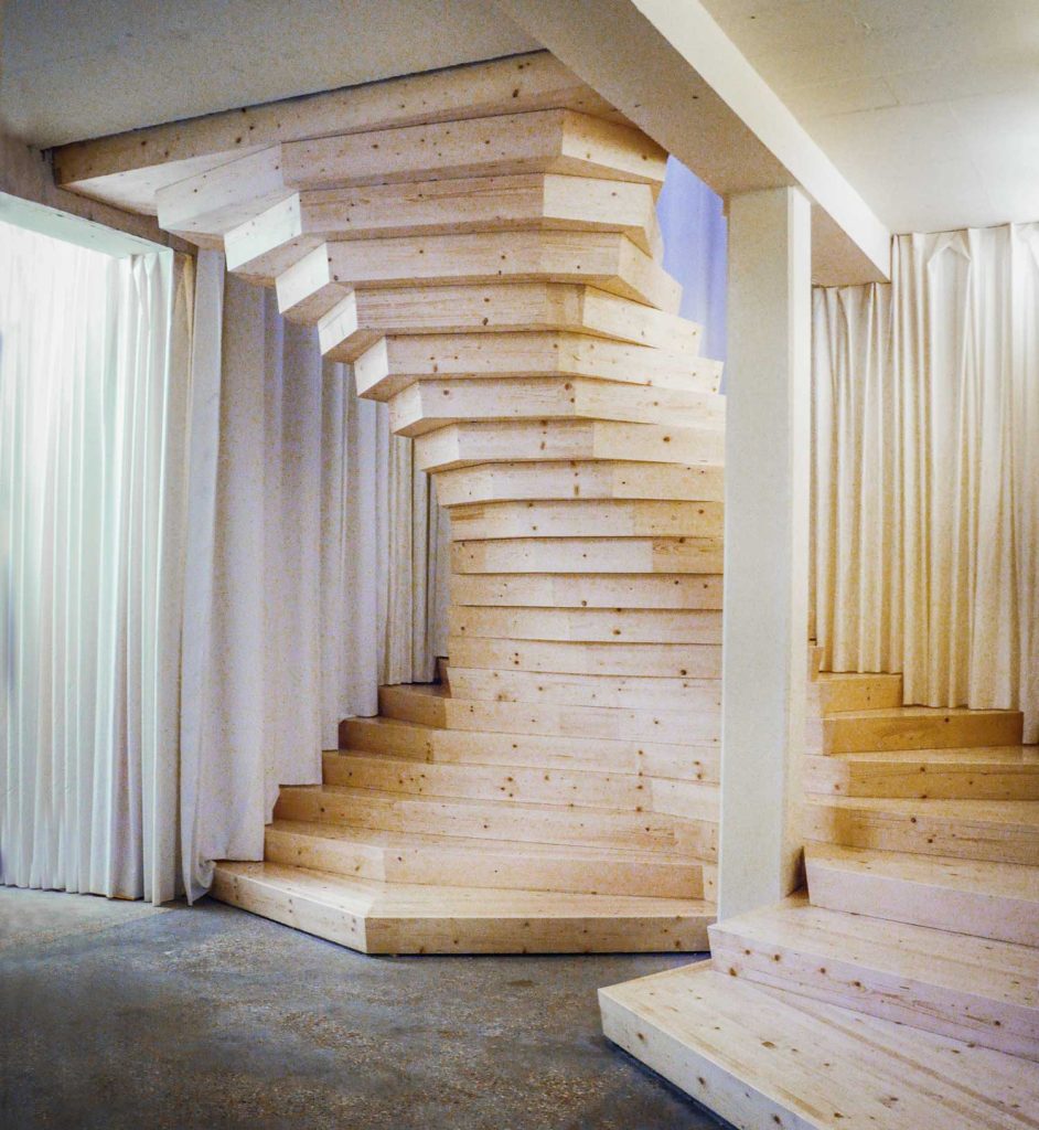 Tabernacle timber staircases and bridge. - AKT II